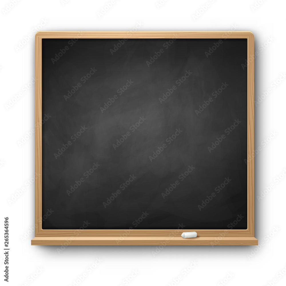 Vector illustration of square chalkboard Stock Vector | Adobe Stock