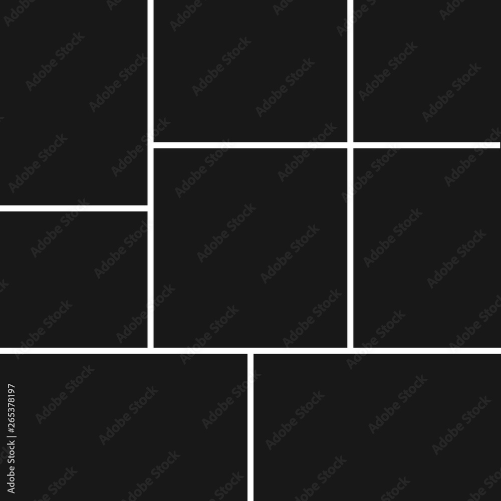 Vector collage frames for photo. Stock Vector | Adobe Stock