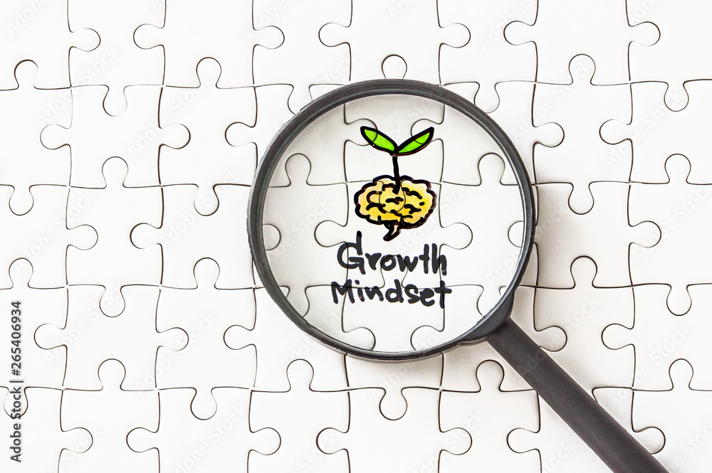 Drawing of growth mindset concept Stock Photo | Adobe Stock