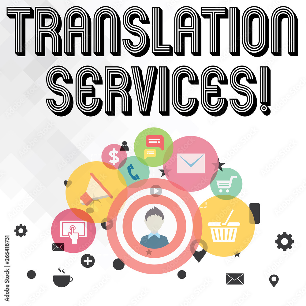 Handwriting text writing Translation Services. Conceptual photo ...