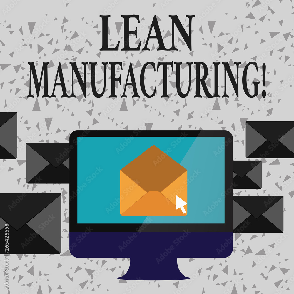 Word writing text Lean Manufacturing. Business photo showcasing focus ...