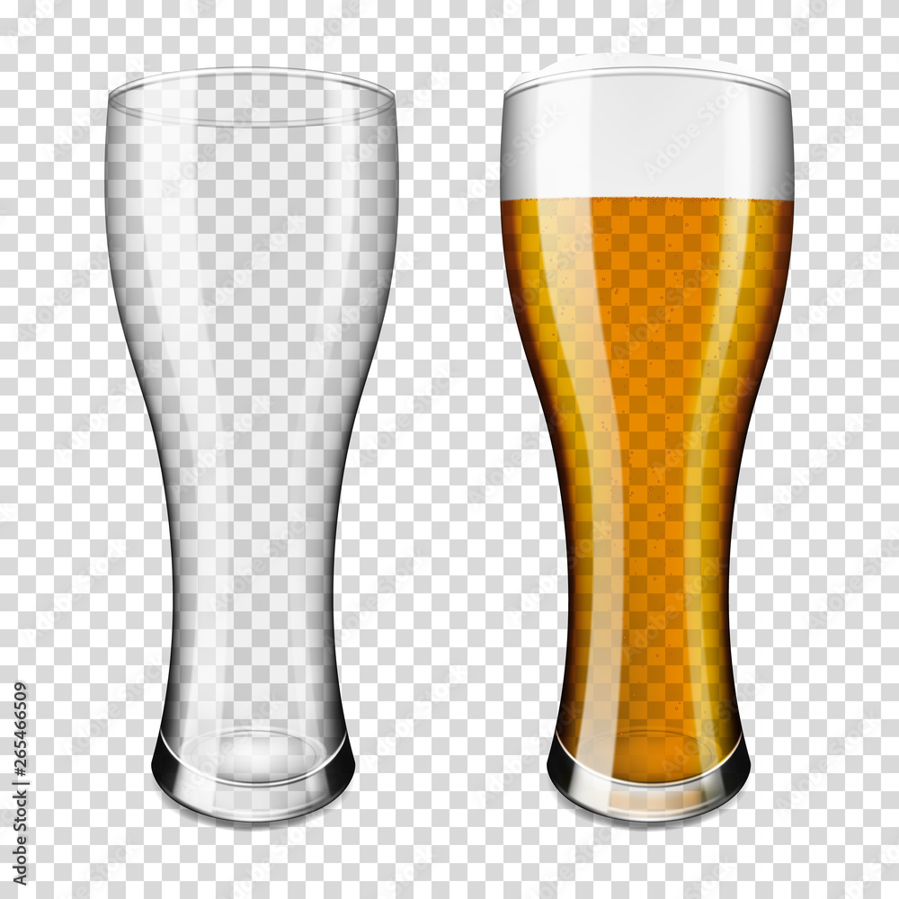 Empty Beer Glass Vector