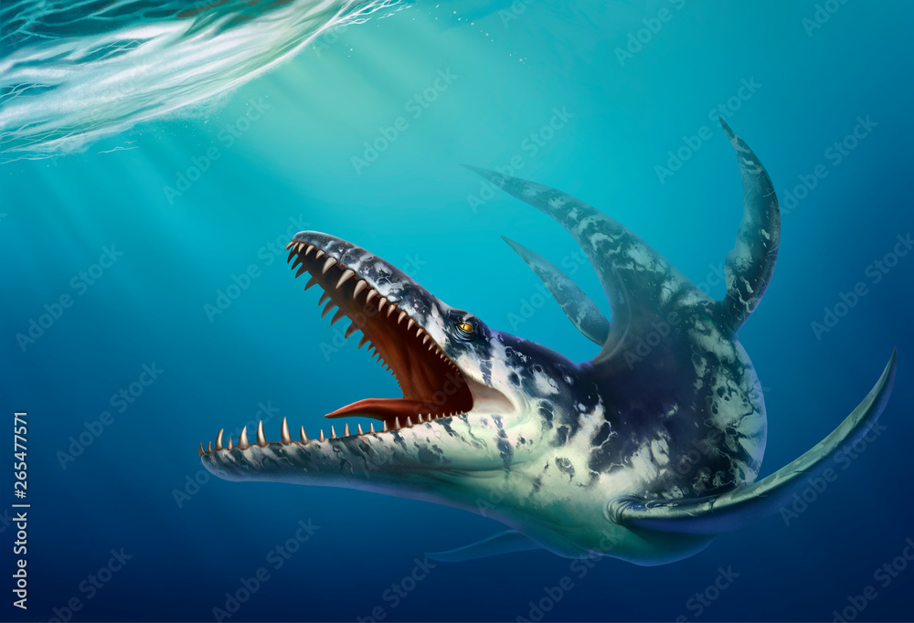 Kronosaurus was a marine reptile that lived in the ocean during the ...