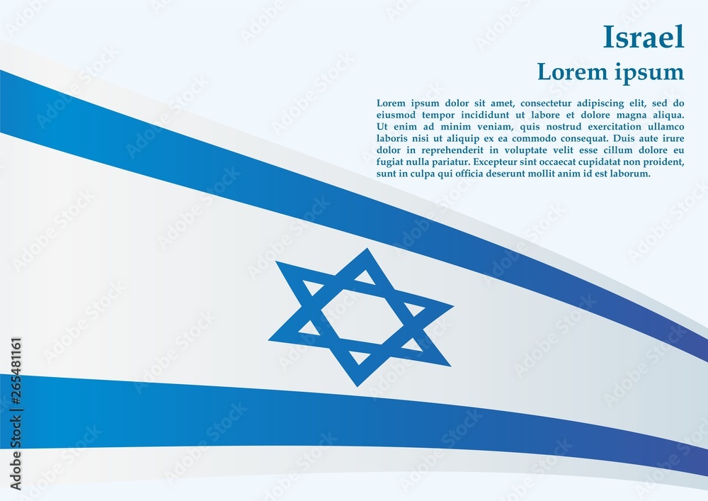 Flag of Israel, the State of Israel, a template for congratulations ...