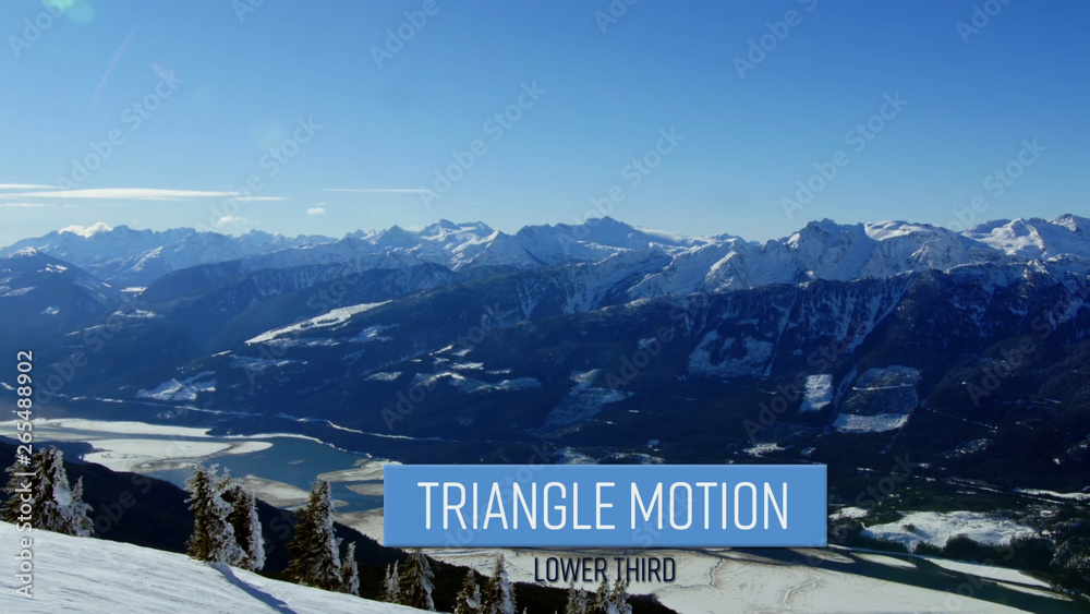 Triangle Motion Lower Third Stock Template | Adobe Stock