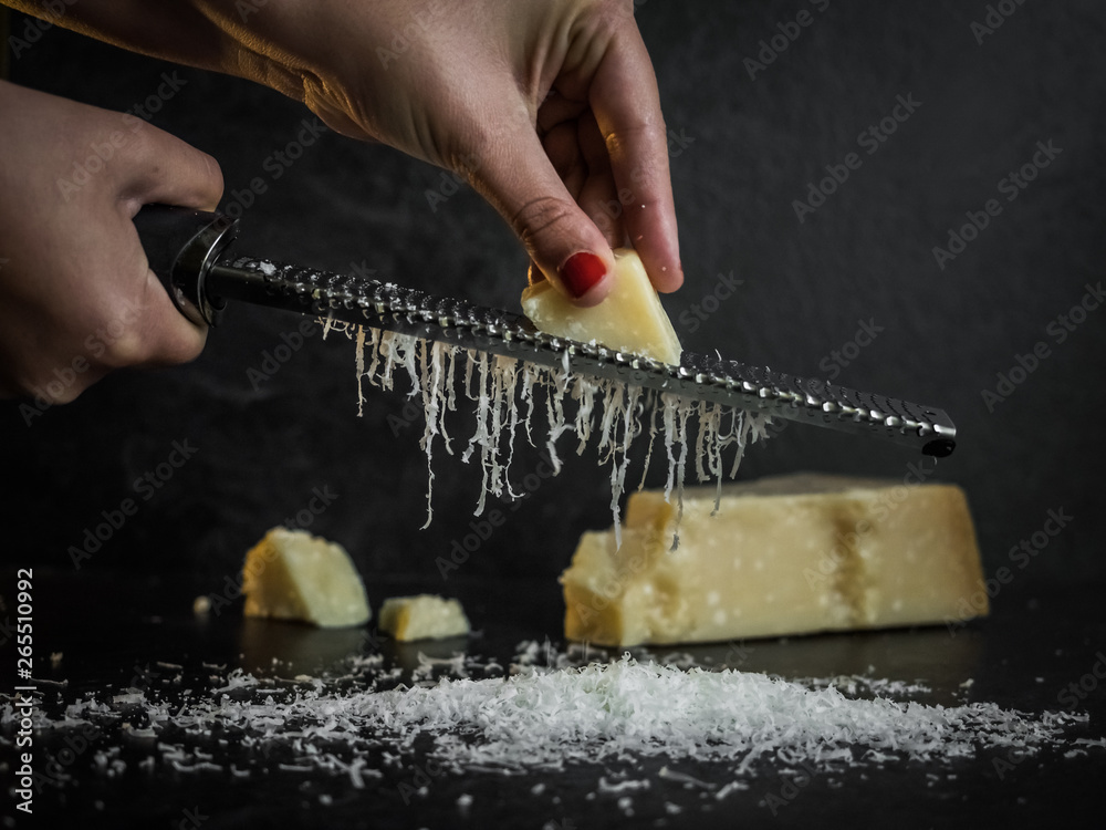 Grating Parmesan Cheese