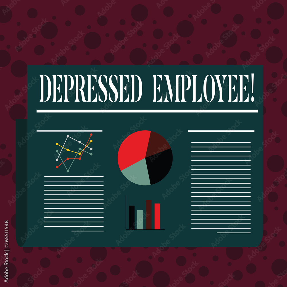 Word writing text Depressed Employee. Business photo showcasing worker ...