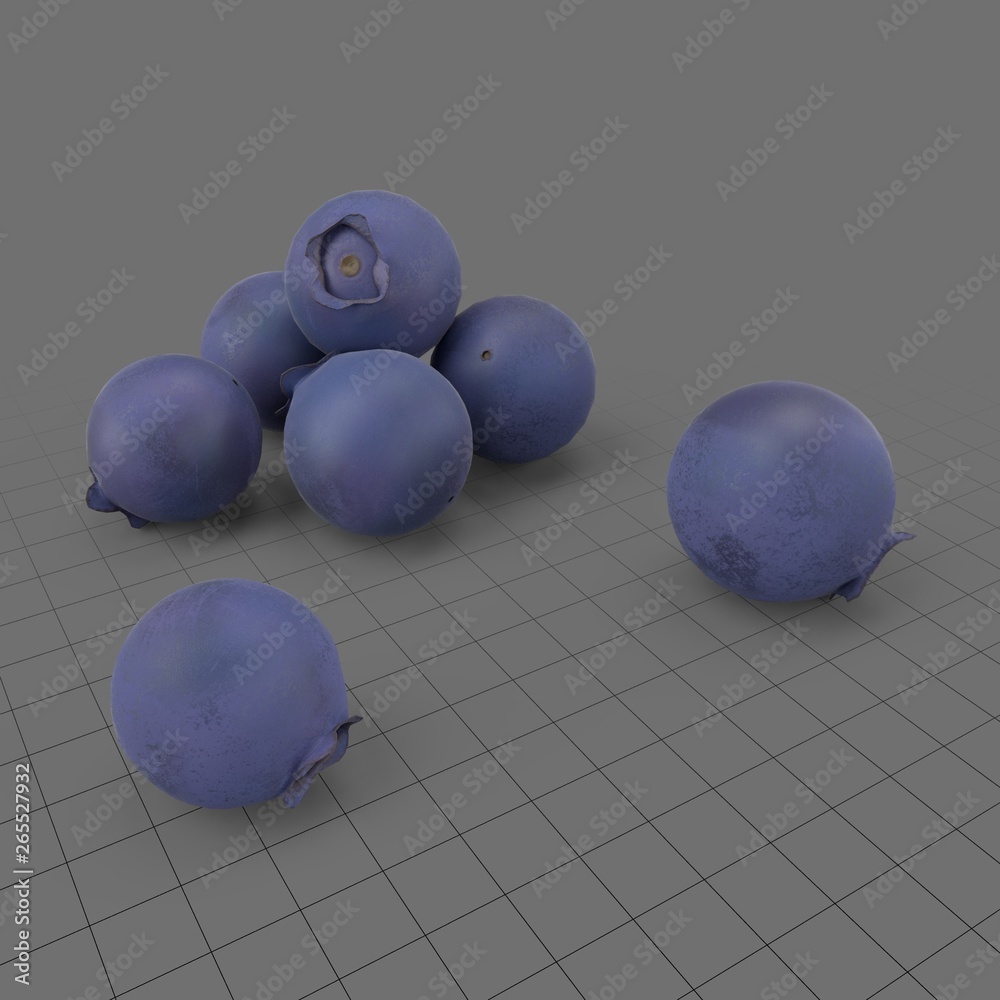 Blueberries Stock 3D asset | Adobe Stock