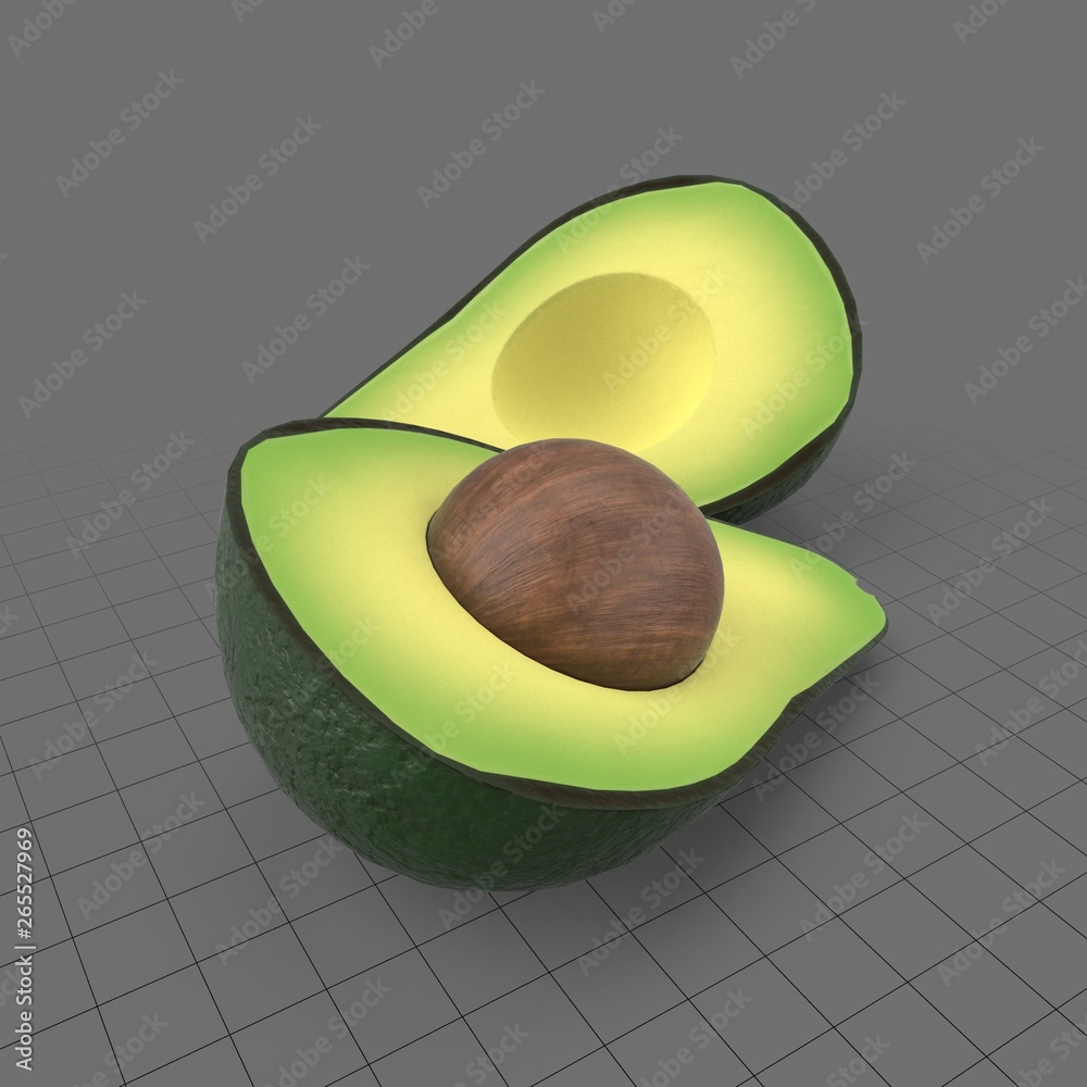Avocado Stock 3D asset | Adobe Stock