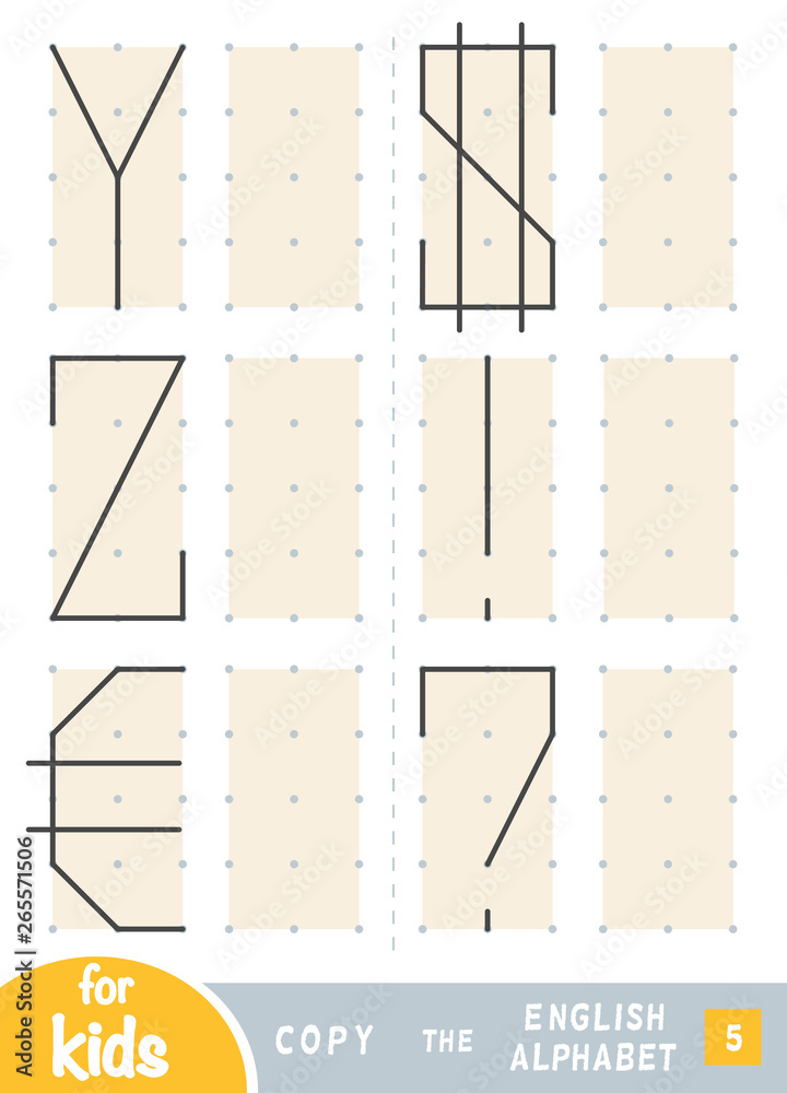 Copy the picture, education game for children. Replicate the image by ...