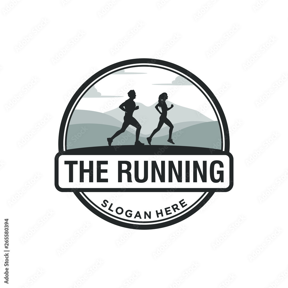 logo for jogging Stock Vector | Adobe Stock