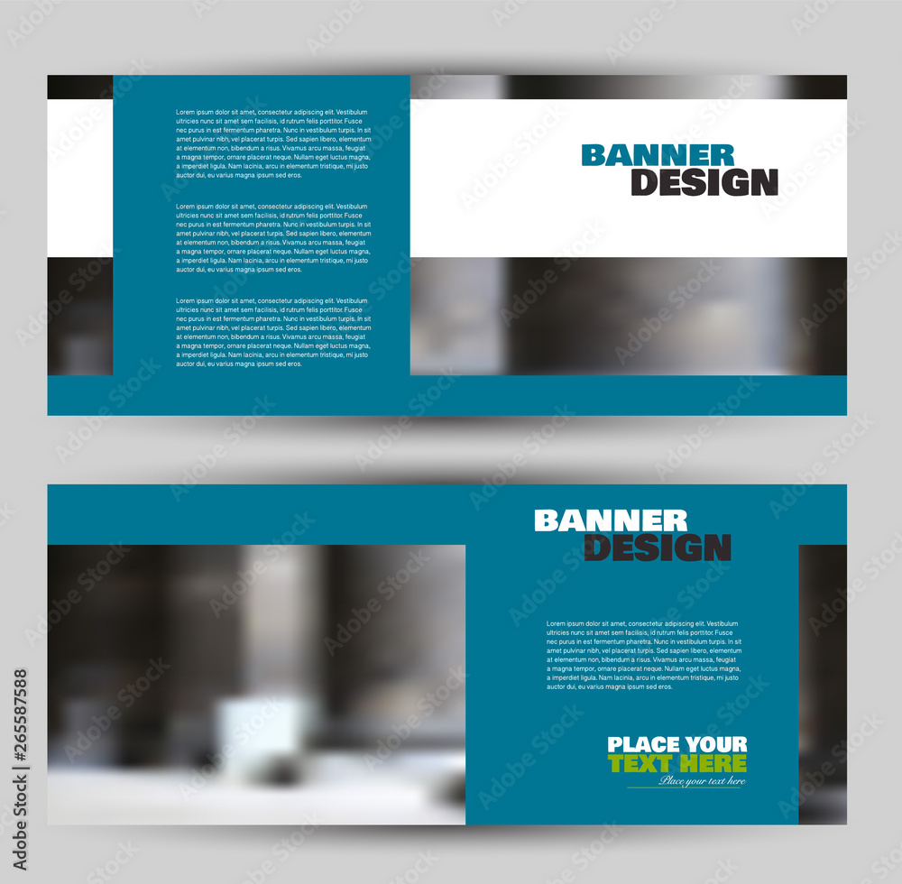 Banner for advertisement. Flyer design or web template set. Vector ...