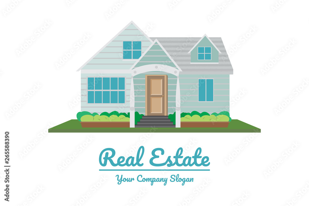 business card template for Modern Real Estate company that building ...