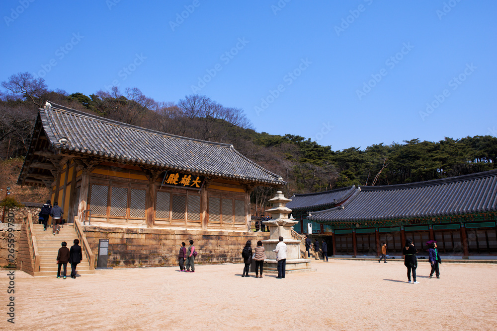 Sudeoksa Temple is a famous temple in Korea. Stock Photo | Adobe Stock