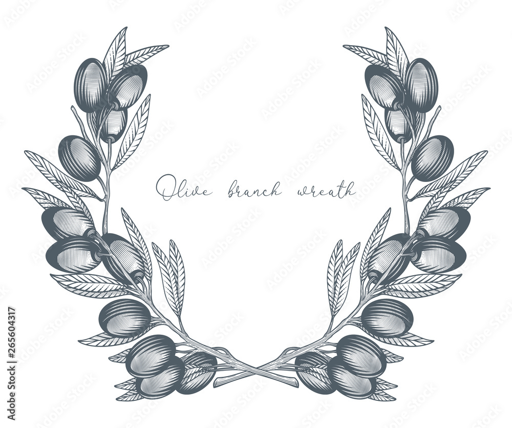 Olive Leaf Crown Vector