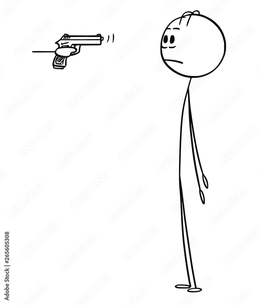 Vecteur Stock Cartoon stick figure drawing conceptual illustration of ...