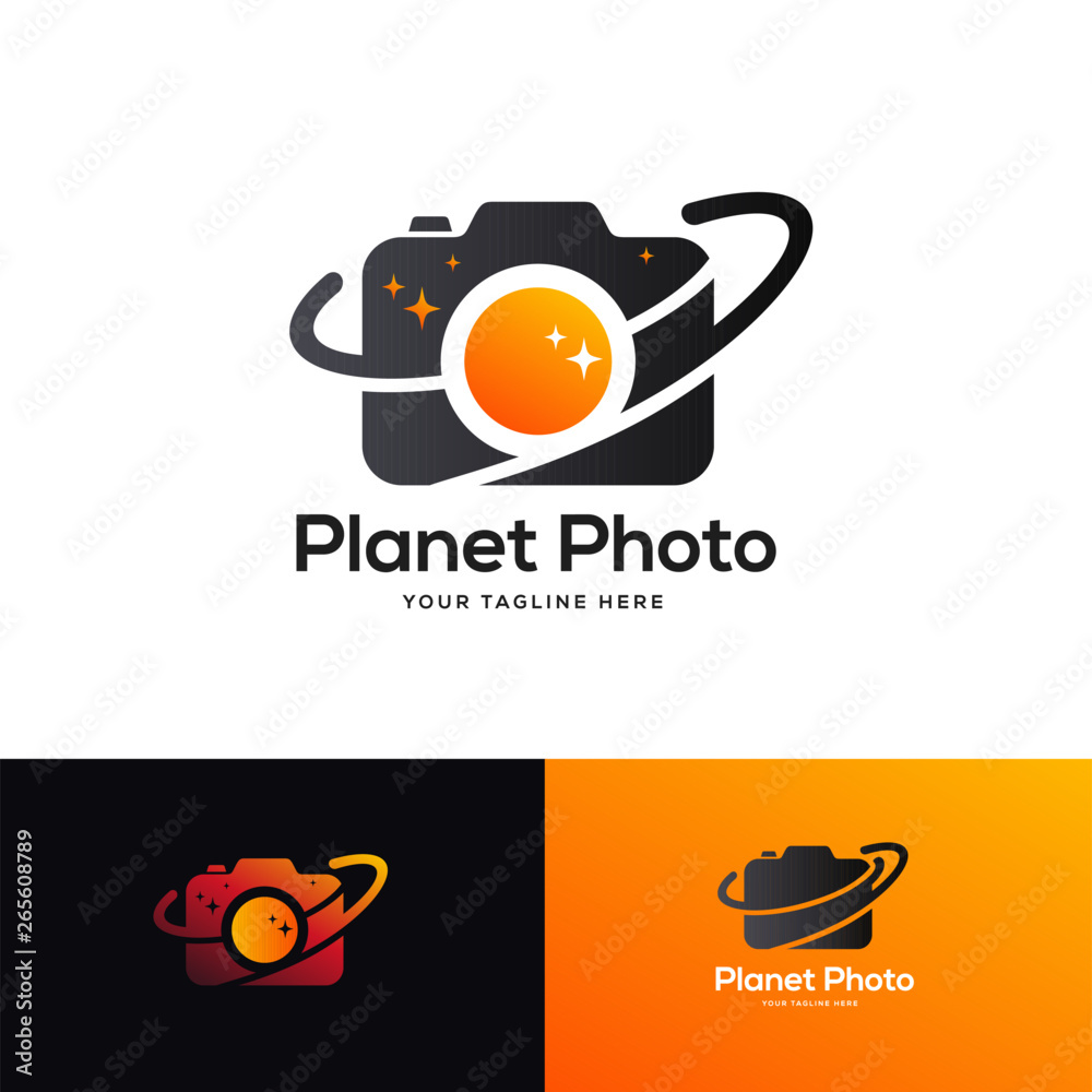 photo tech logo designs template, digital planet logo designs Stock ...