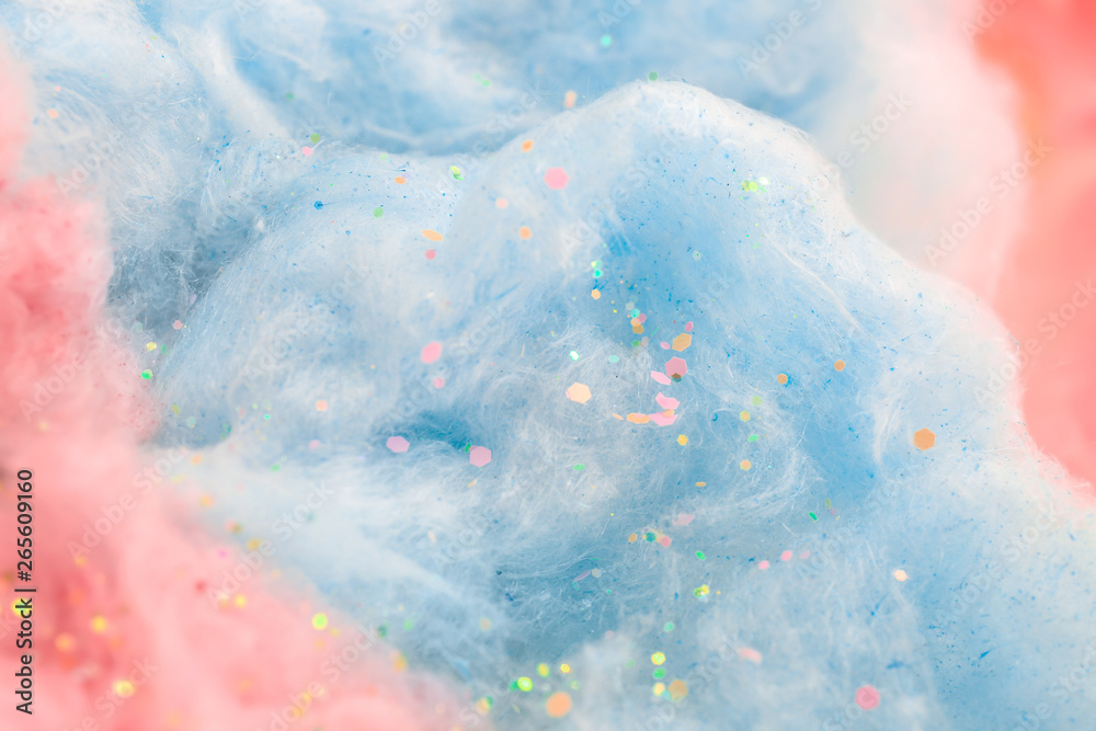Texture of cotton candy, closeup Stock Photo | Adobe Stock