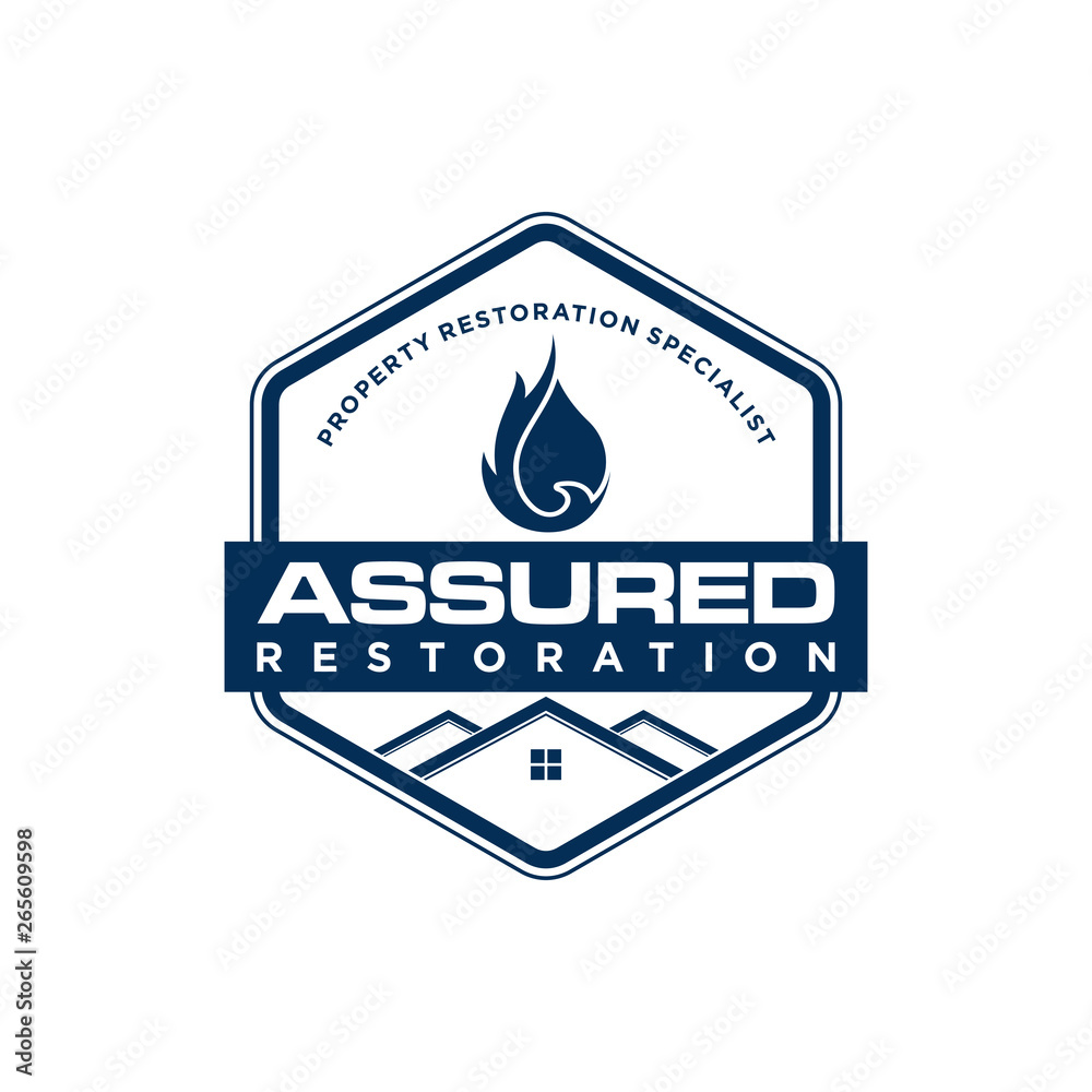 assured logo design Stock Vector | Adobe Stock