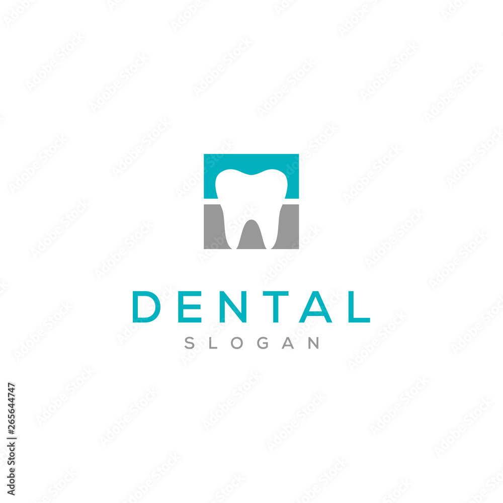 simple dental vector logo design Stock Vector | Adobe Stock