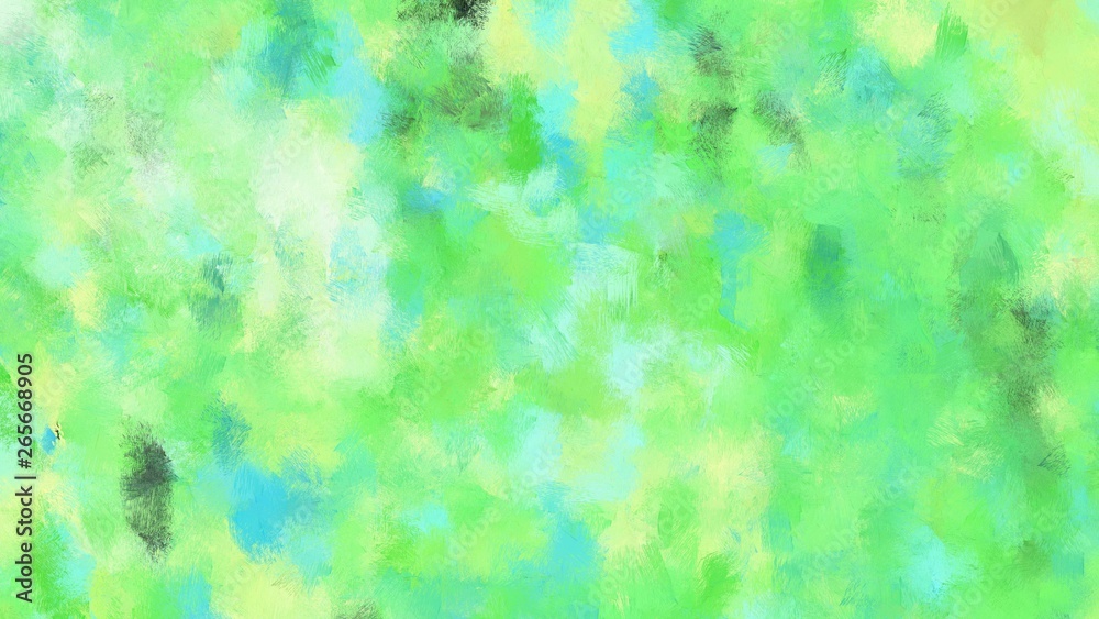 light green, tea green and pale green paint brushed abstract background ...