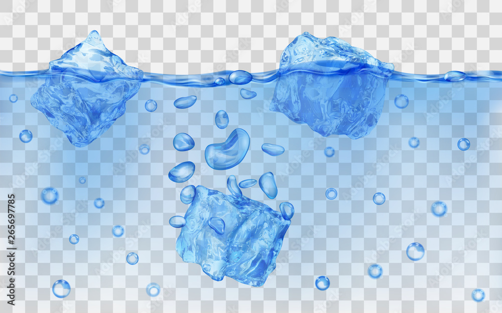 Ice Cubes In Water Png