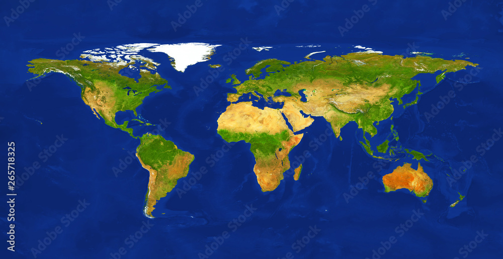 Plakat geograficzne ziemie i morza. Mapa terenu z widoku satelitarnego ...