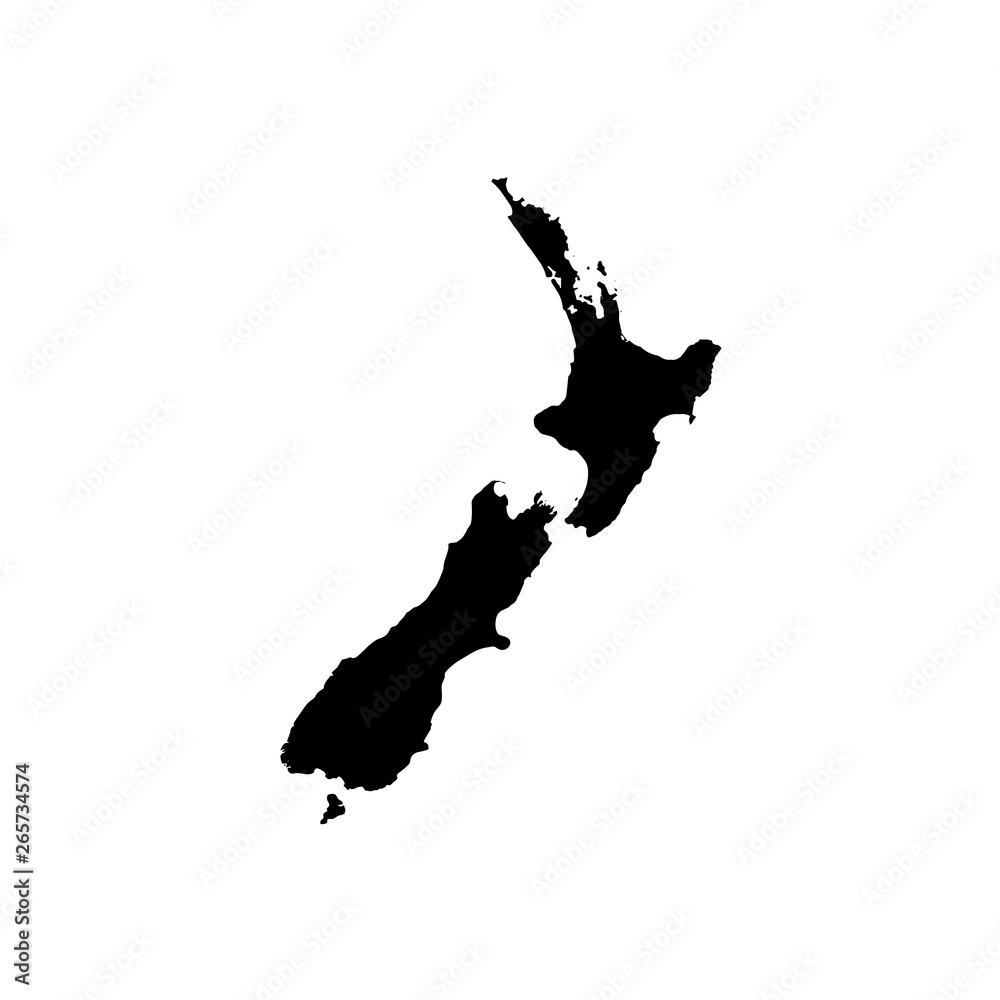 Map Of New Zealand. Vector illustration Stock Vector | Adobe Stock
