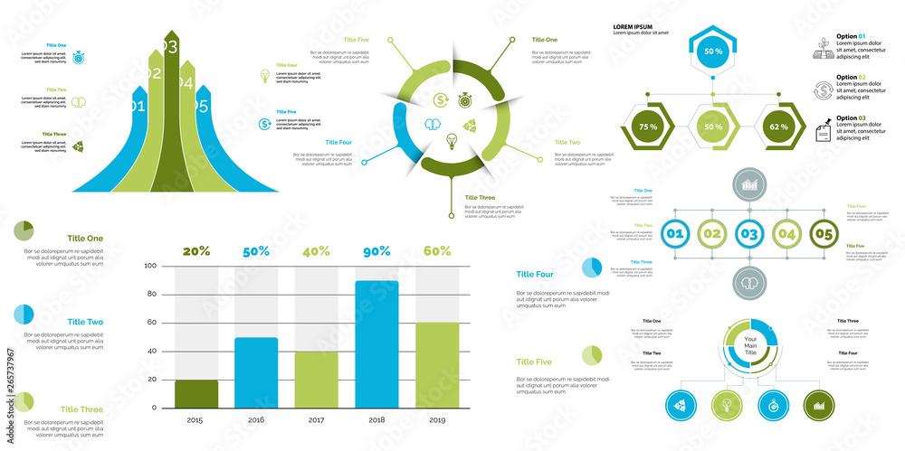 Business inforgraphic slide design set can be used for presentations ...