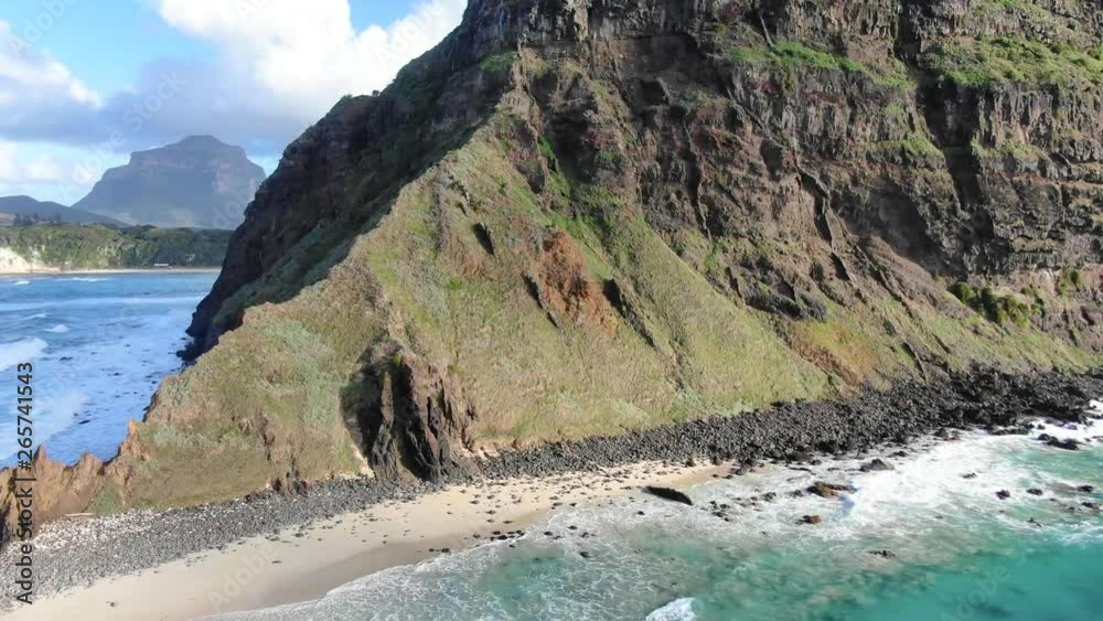 Aerial 4k drone footage of Lord Howe Island, a pacific subtropical ...