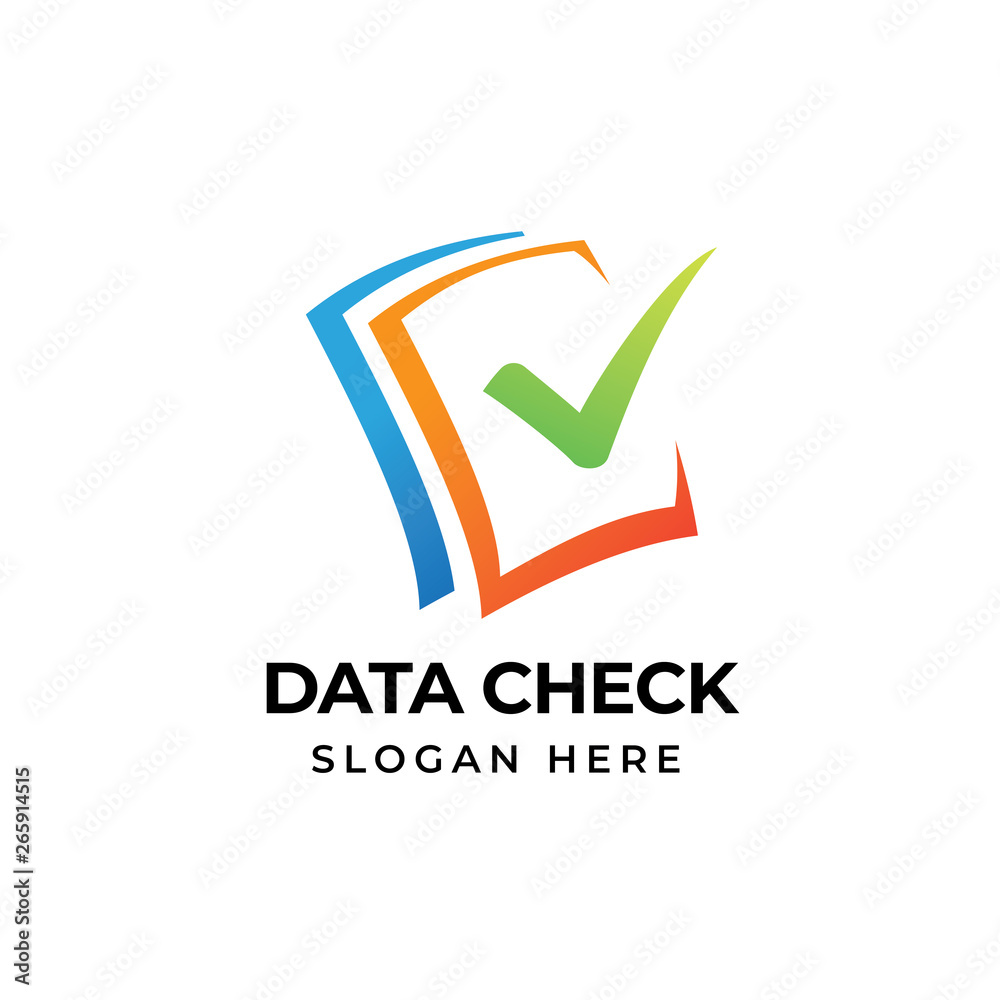 Check Document Logo Template Design. doc check icon symbol design Stock ...
