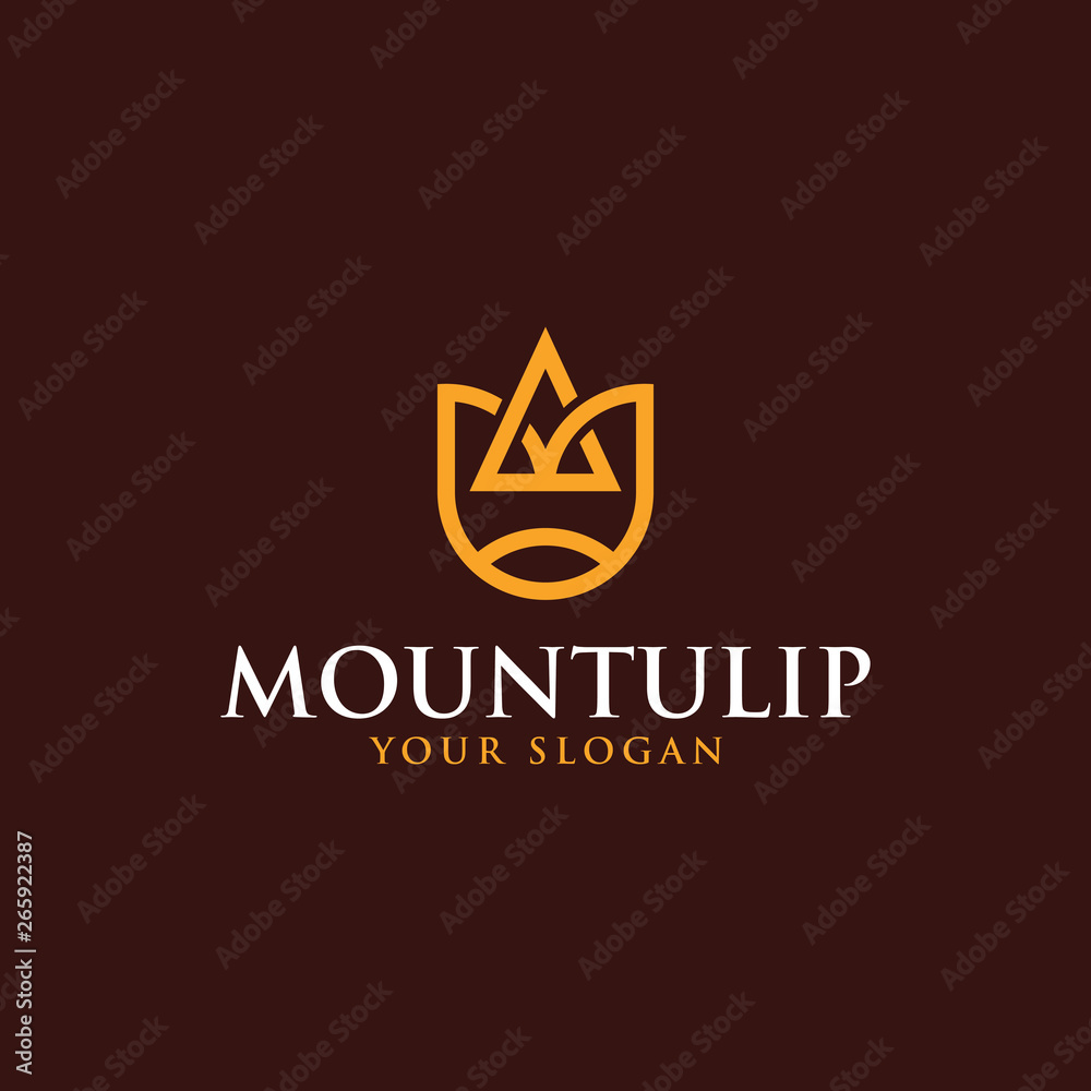 Tulip Logo - Vector logo template Stock Vector | Adobe Stock