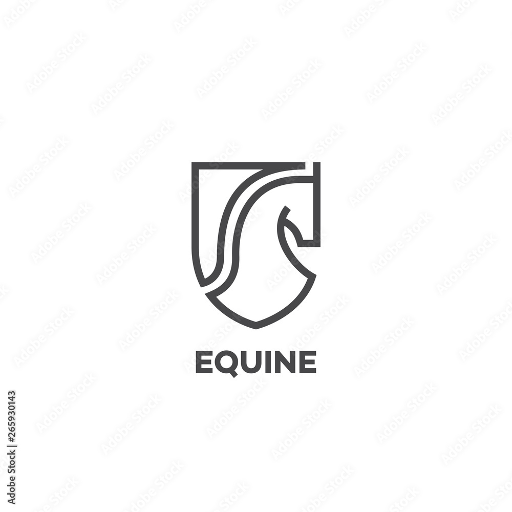 Equine logo Stock Vector | Adobe Stock