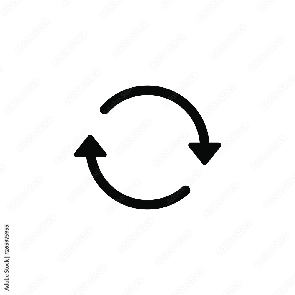 Reload vector border icon. This icon use for admin panels, website ...