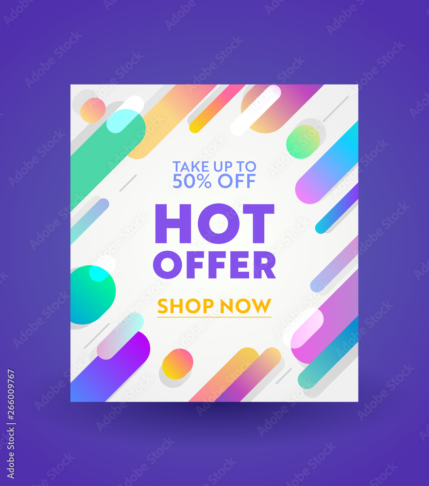 Promotion and Shopping Template for Hot Offer and Sale Promotion, Flyer ...