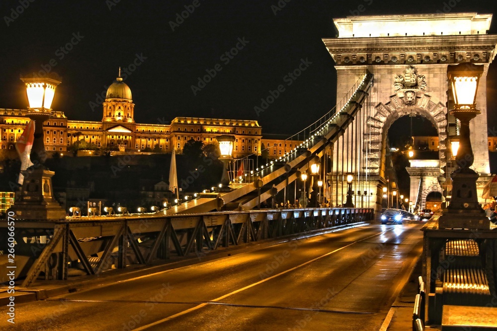 Ponte delle catene - Budapest wall mural wallpaper | Muraledesign.com