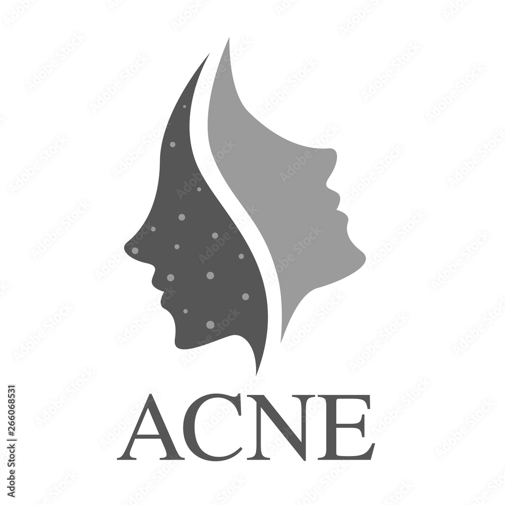 acne in human face icon vector Stock Vector | Adobe Stock