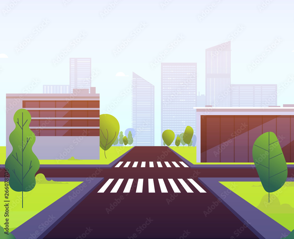 Empty City Intersection