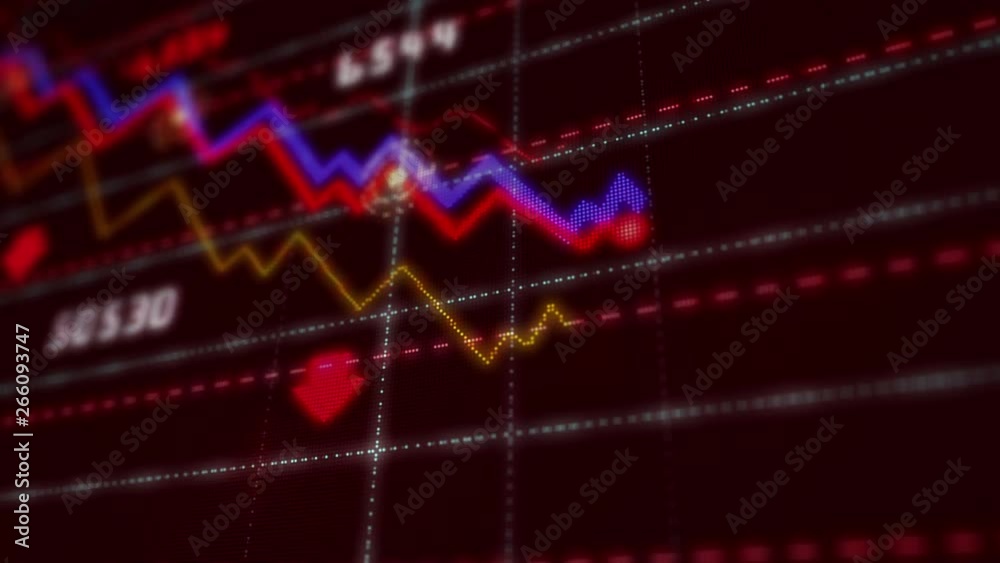 Crisis, recession, business crash, markets down, economic decline and ...