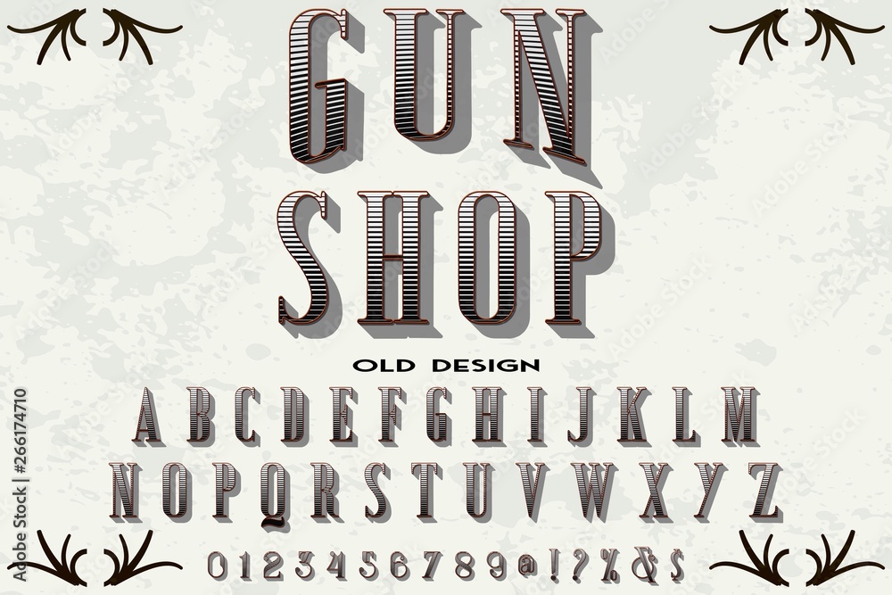 3d Font alphabet Script Typeface handcrafted handwritten vector label ...