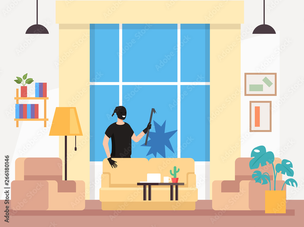 Broken Window Cartoon