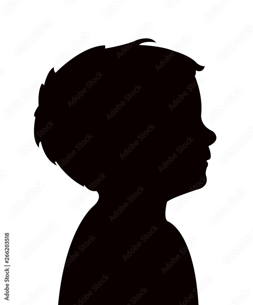 Little Boy Face Silhouette