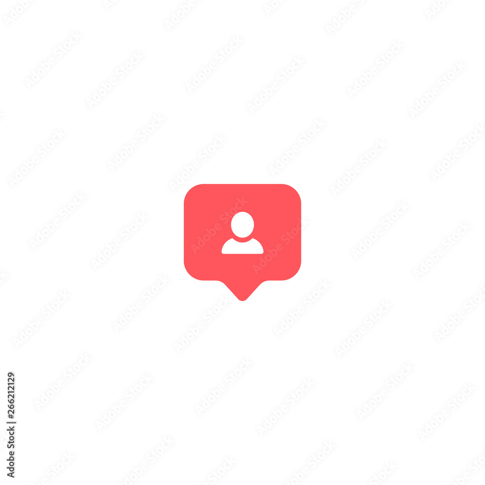 user icon instagram symbol comment avatar. vector illustration on white ...