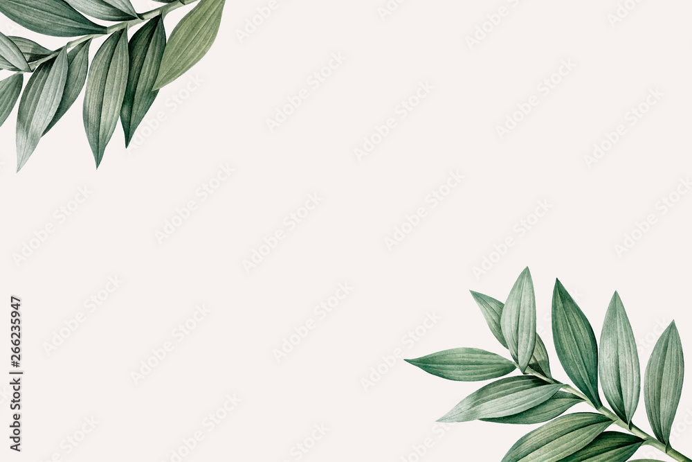 Botanical themed design space Stock Vector | Adobe Stock