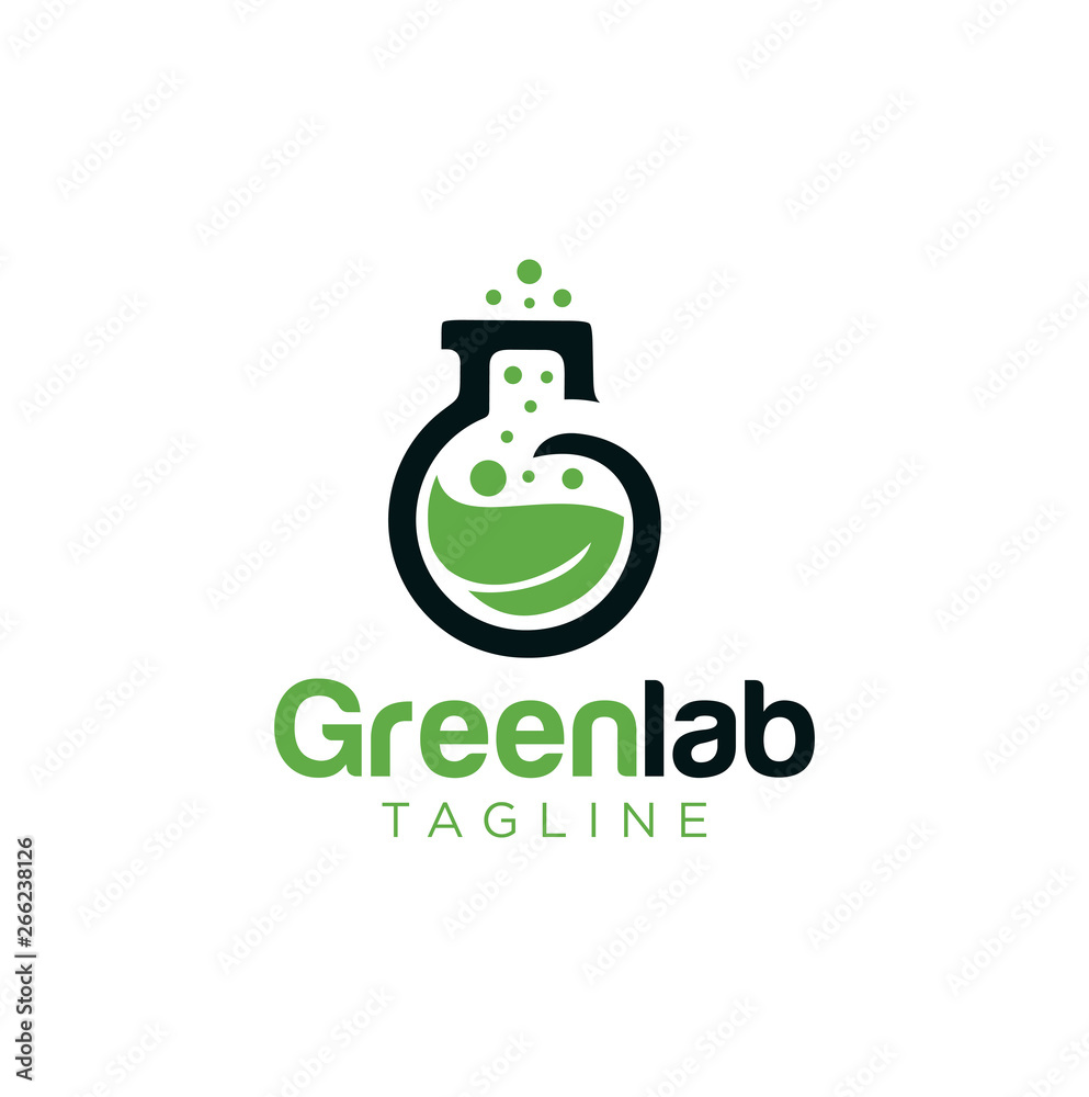 green leaves Lab logo laboratory design inspiration green Leaf Lab ...