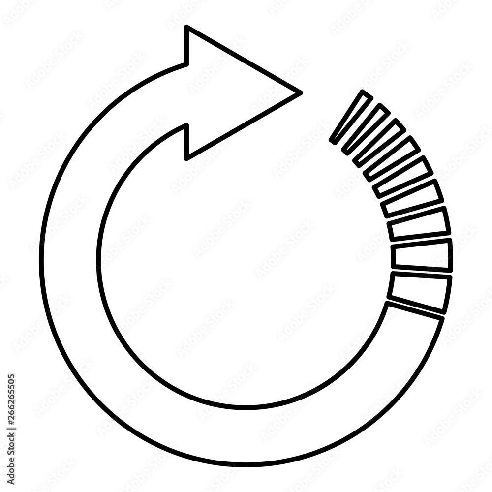 Circle arrow with tail effect Circular arrows Refresh update concept ...