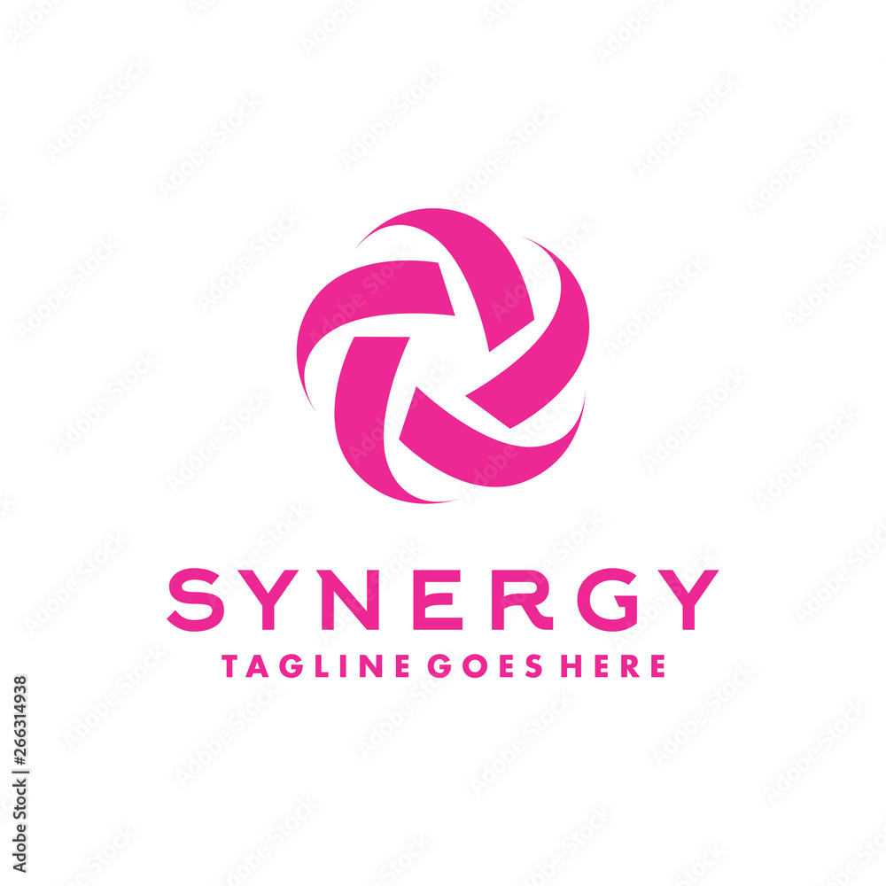 Synergy Logo For Company. Technology Icon And Digital Vector. Modern ...