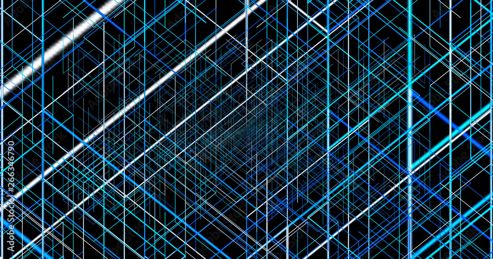 Flying lines and particles. Abstract projection in three-dimensional ...