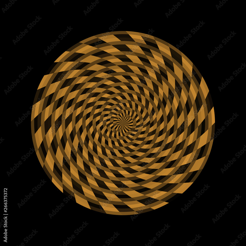Rotation effect abstract background optical illusion 3d art Stock ...