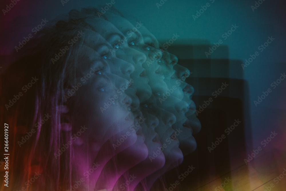 Kaelidescope images of a woman Stock Photo | Adobe Stock